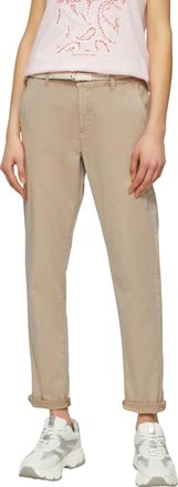 s.Oliver Chino mit geflochtenem Gürtel und Garment Dye
