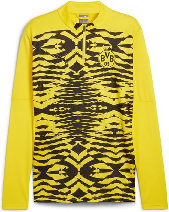 Puma Haut davant-match &agrave; 1/4 zip Borussia Dortmund Homme, Accessoires, Jaune, 3XL