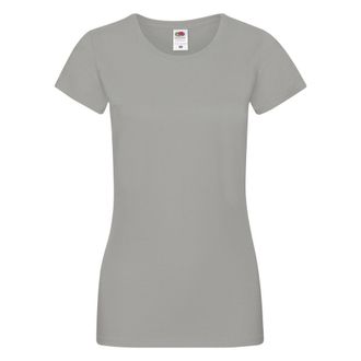 Fruit Of The Loom Iconic T-Shirt f&uuml;r Damen, zink, M