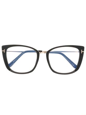 Tom Ford Eyewear lunettes de vue à monture papillon - Noir