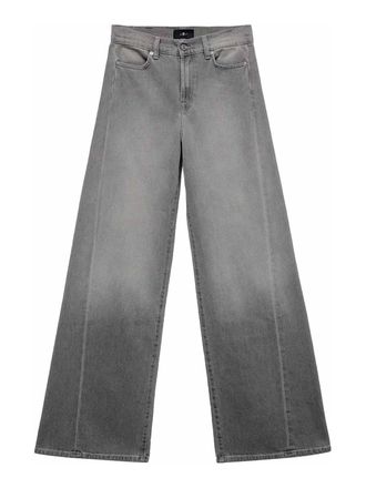 7 For All Mankind Straight Leg Jeans - Grau