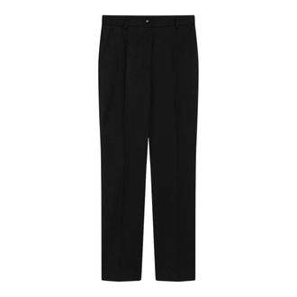 Dolce & Gabbana Pantalon tailleur en laine stretch - Femme - Pantalons - Noir - Taille: 40 FR