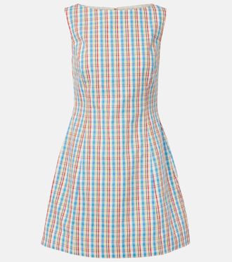 Faithfull The Brand Minikleid Lydie aus Baumwolle und Leinen