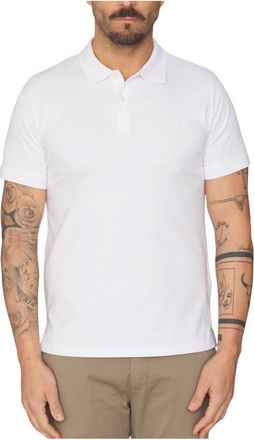 Trussardi Homme, Tops, Blanc, Taille: 4XL Polo-Stretch Piquet