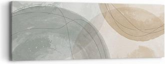 Arttor Panorama Bilder auf Leinwand Aquarell Räder Pastell Leinwandbild 90x30cm Wandbilder Dekoration Wohnzimmer Schlafzimmer Küche Klein Wanddeko Bild Wand 