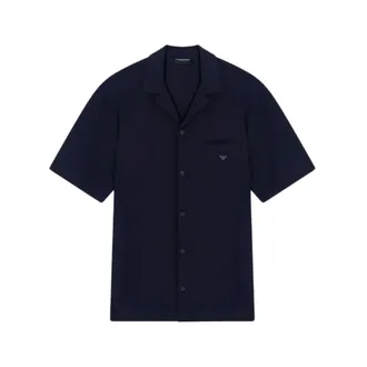 Emporio Armani Homme, Chemises, Bleu, Taille: S Chemise en jersey seersucker Emporio Armani