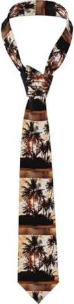 Generic Cravate Pour Homme Plage Tropicale, Coucher De Soleil Sur Les Palmiers, Mer Tropicale Classique Cravates &Eacute;l&eacute;gant Cravate Pour Hommes Pour &Eacute;v&eacute;nements T