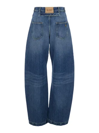 The Attico Womens Blue Denim Jeans