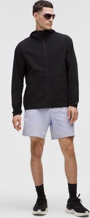 lululemon Short Pace Breaker doubl&eacute; pour Hommes - 18 cm - Bleu - Taille M