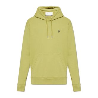 Ami Homme, Sweatshirts et sweats &agrave; capuche, Vert, Taille: M Logo Sweat &agrave; capuche