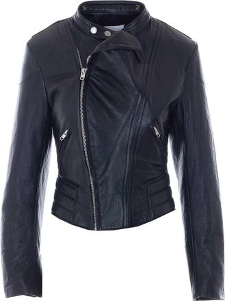 Maison Margiela Blouson En Cuir - Noir