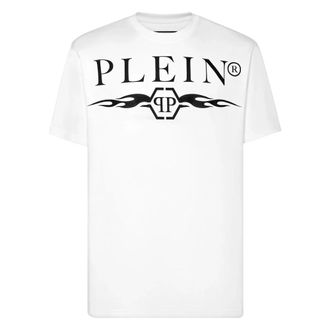 Philipp Plein T-Shirt mit Logo-Print - - Tops - Herren - Wei&szlig; - L