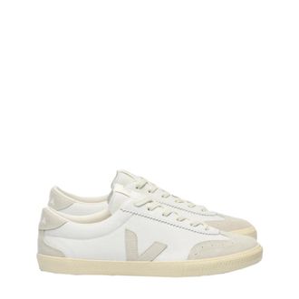 Veja Baskets en cuir trac&eacute; &eacute;thiques - Femme - Chaussures - Blanc - Taille: 39 EU