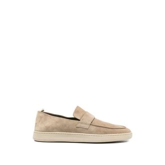 Officine Creative Homme, Chaussures, Beige, Taille: 45 EU Herbie/001 Suede Mocassins