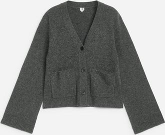 Arket Strickjacke Aus Wolle -Grau