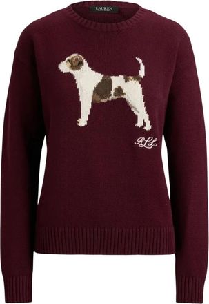 Ralph Lauren 200B27844001 Pullover mit Rundhalsausschnitt - - Knitwear - Damen - Rot - S