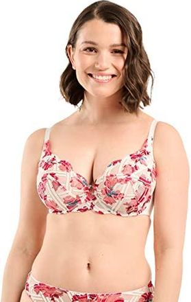 Sans Complexe Femme Elise Fantaisy Soutien gorge, Print Blumen Elfenbeinfarben, 90C EU