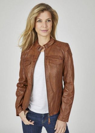 7eleven Lederjacke SEMILA (1-St) mit Zierschnalle