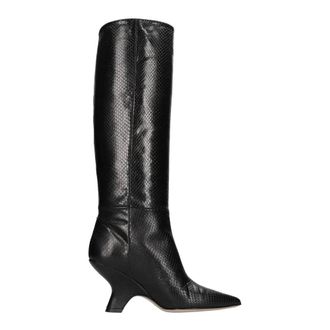 Anna F. 9928 Pit Lederstiefel - - Shoes - Damen - Schwarzk - 39 EU