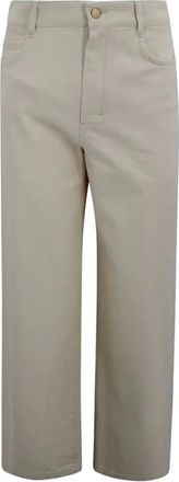 Max Mara Femme, Pantalons, Beige, Taille: 34 FR Pantalon Droit