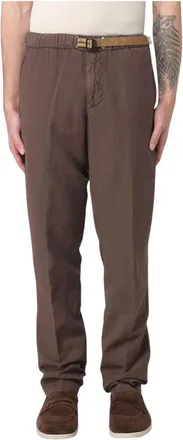 White Sand Homme, Pantalons, Brun, Taille: M Pantalon D&eacute;contract&eacute; en Lin