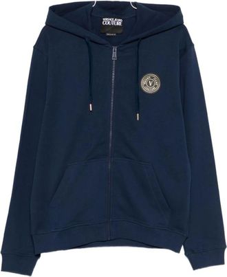 Versace Jeans Couture Homme, Sweatshirts et sweats &agrave; capuche, Bleu, Taille: M Zip-throughs