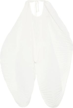 Mark Kenly Domino Tan blouse plissée Anthea-Atelier - Blanc