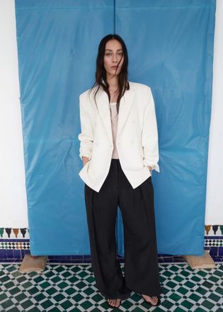 Mango Pantalon droit Lyocell noir - Femme - 32 - MANGO