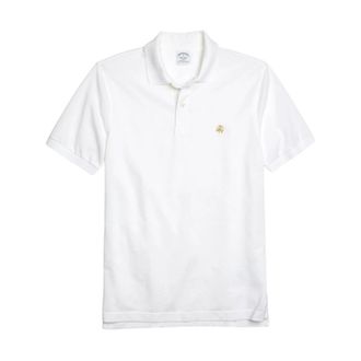 Brooks Brothers Slim-Fit Kurzarm Supima Baumwoll-Polohemd - - Tops - Herren - Wei&szlig; - 2XL