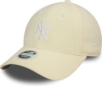 New Era 9Forty Damen Sherpa Cap - Cosy NY Yankees Hellbeige