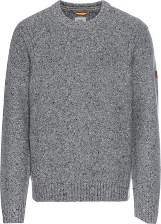 Camel Active Herren Strickpullover aus Merinowolle Steingrau, Menswear-XXL