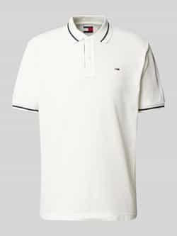Tommy Jeans Regular Fit Poloshirt mit Logo-Stitching
