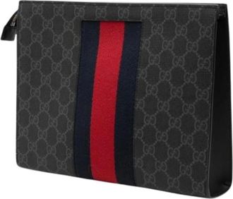 Gucci Sac pochette Pre-owned - Homme - Pre-owned - Noir - Taille: ONE Size