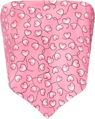 Rotate Top Triangle Coeur Rose