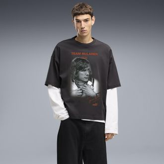 Puma T-shirt oversize James Hunt McLAREN RACING Homme, Accessoires, Gris, XXL
