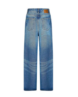 Ganni Womens Jeans Baggy Tint Wash Tencel Lyocell