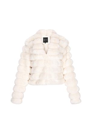 Faina Jacke f&uuml;r Damen - Wollwei&szlig;
