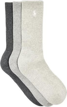 Polo Ralph Lauren Lot de 3 chaussettes mi-hautes en coton mélangé