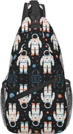 Generic Multifonction Sacoche Homme Bandouliere Art plan&eacute;taire des astronautes de lespace Sac Bandouli&egrave;re L&eacute;ger Cross Body pour &eacute;cole Cyclisme Homme