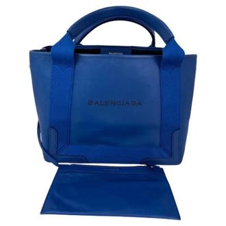 Balenciaga Pre-owned Filz Tote Bag - - Pre-owned - Damen - Blau - ONE SIZE