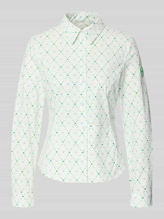 Marc Cain Slim Fit Bluse im Allover-Look