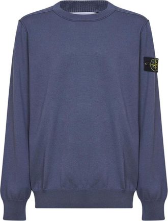 Stone Island Homme, Pulls, Bleu, Taille: L Pull ras du cou avec logo