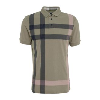 Barbour Oversized Tartan Polo f&uuml;r Herren - - Tops - Herren - Gr&uuml;n - S