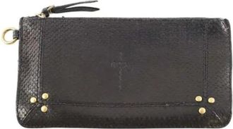 Jerome Dreyfuss Pre-owned Pochette Leather Clutch - Femme - Pre-owned - Noir - Taille: ONE Size