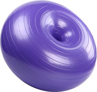 Hemobllo ifundom Donut Design Fitness und Yoga Ball aus Langlebigem Explosionsgesch&uuml;tztem Material mit Rutschfester Oberfl&auml;che Inklusive Luftpumpe f&uuml;r Flexibil