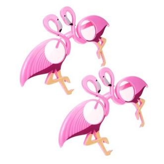 Garneck 2paires Lunettes De Fête Hawaïenne Motif Flamant Accessoire De Fête Et Photo