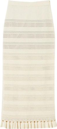 Twinset Femme, Jupes, Gris, Taille: 42 FR Jupe Longuette