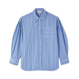Ganni Damen, Blusen & Hemden, Blau, SGr&ouml;&szlig;e