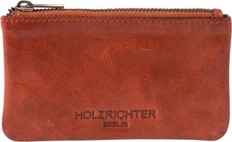 Holzrichter Berlin Schl&uuml;sseletui aus Leder (No 7-1), 7x12,5x2cm, Schl&uuml;sselm&auml;ppchen mit praktischer Schl&uuml;sselkette, Cognac