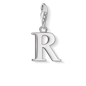 Thomas Sabo Femmes-Pendentif charm Lettre R Charm Club Argent Sterling 925 0192-001-12